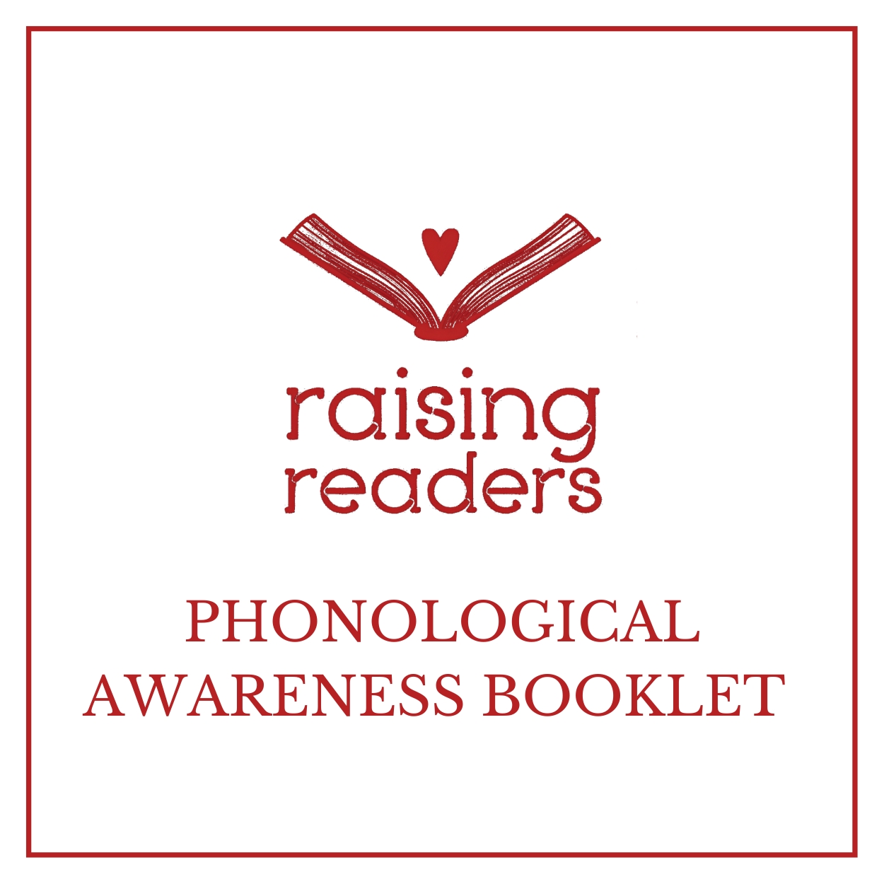 Phonological Awareness Booklet | Raising Readers