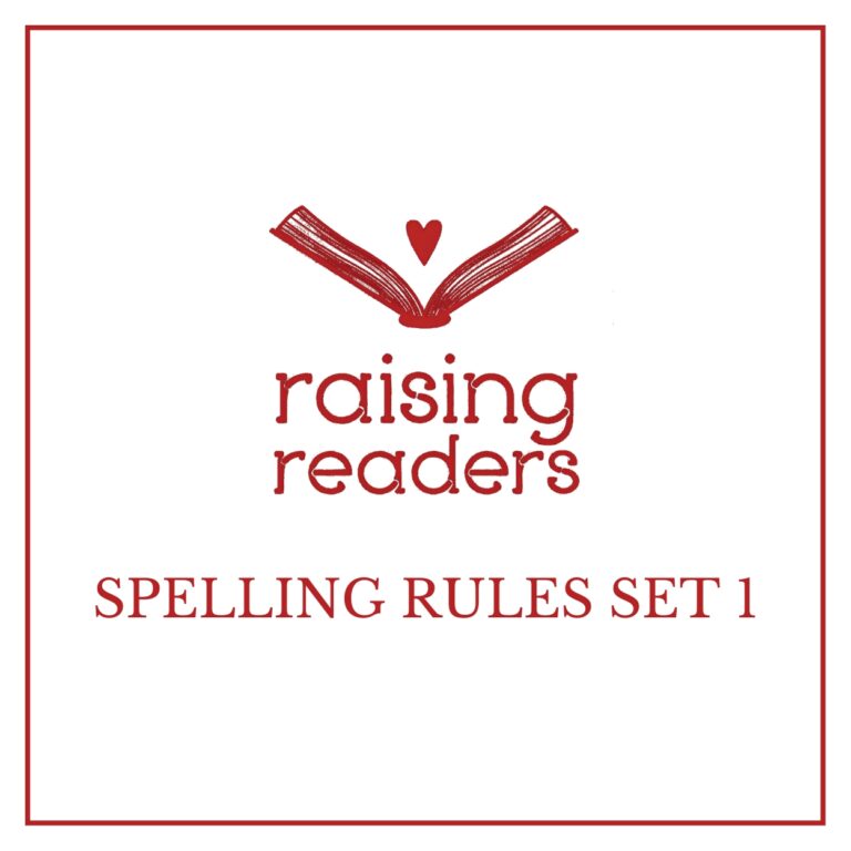 Spelling Rules Set 1 | Raising Readers