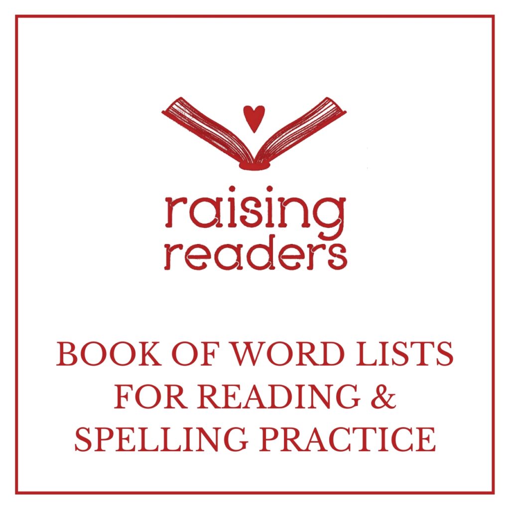 Book Of Word Lists For Reading & Spelling Practice | Raising Readers