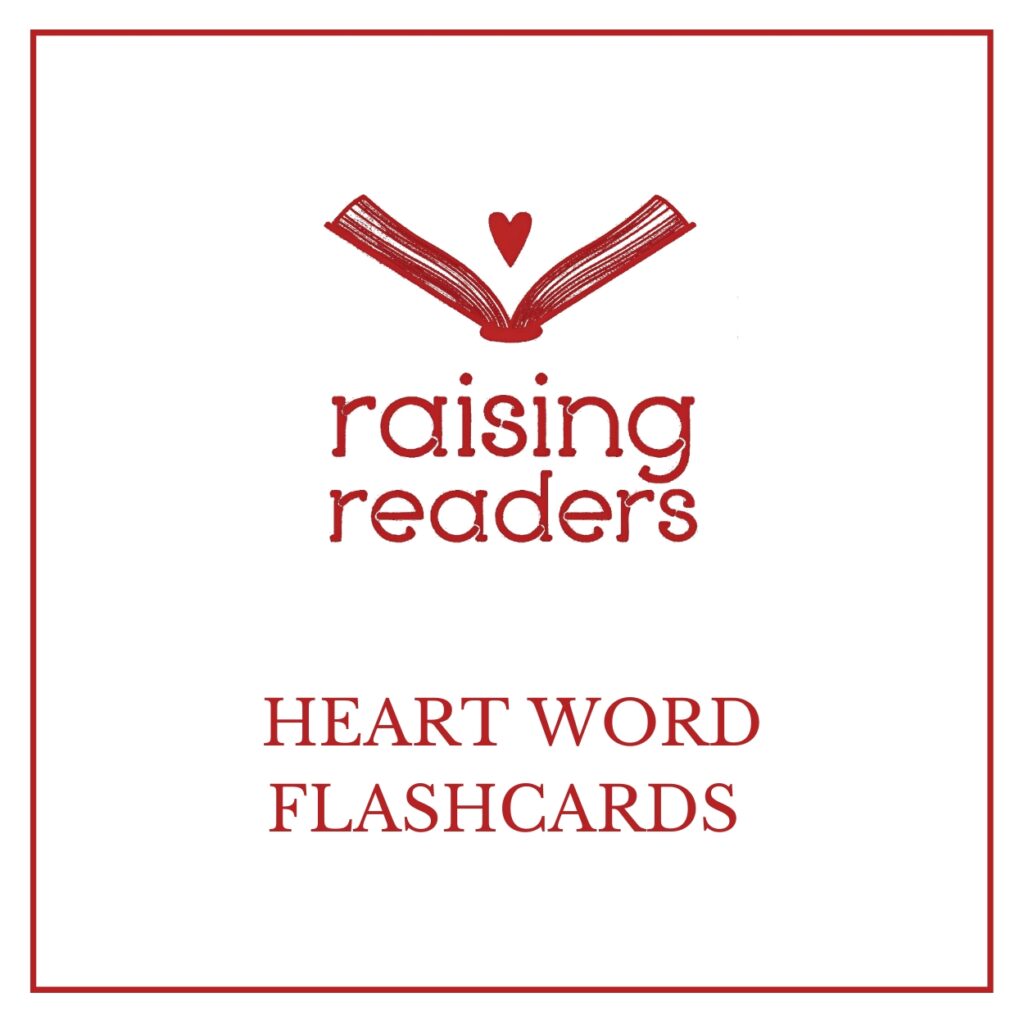 Heart Word Flashcards | Raising Readers